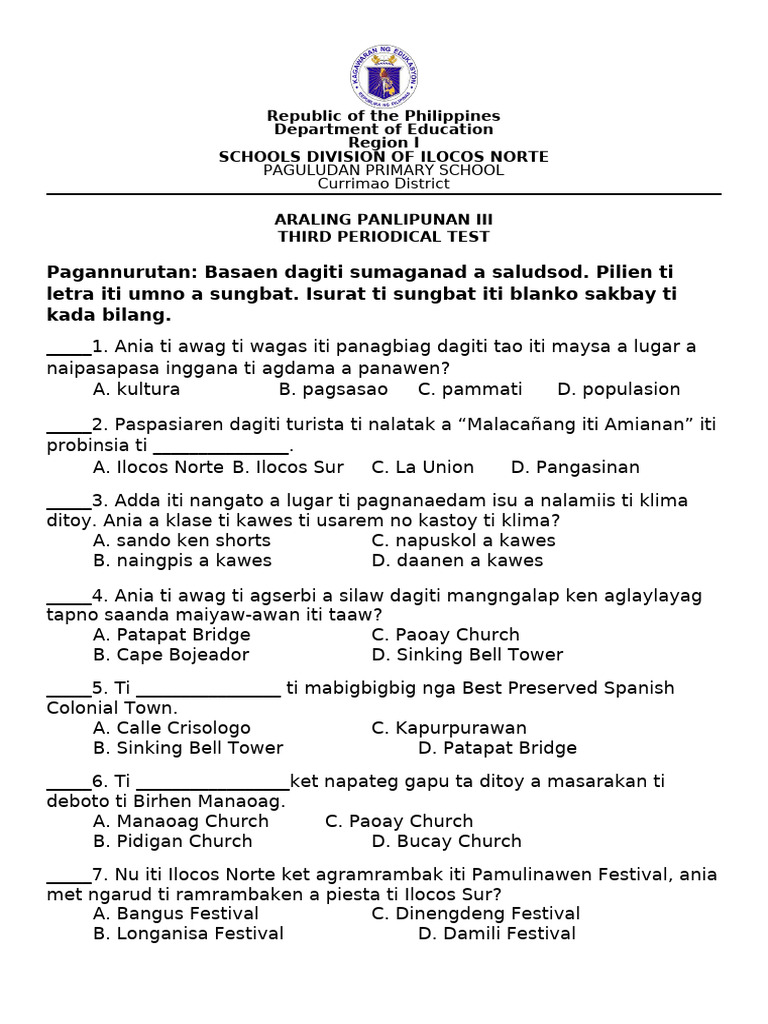 Pagannurutan: Basaen Dagiti Sumaganad A Saludsod. Pilien Ti Letra Iti ...