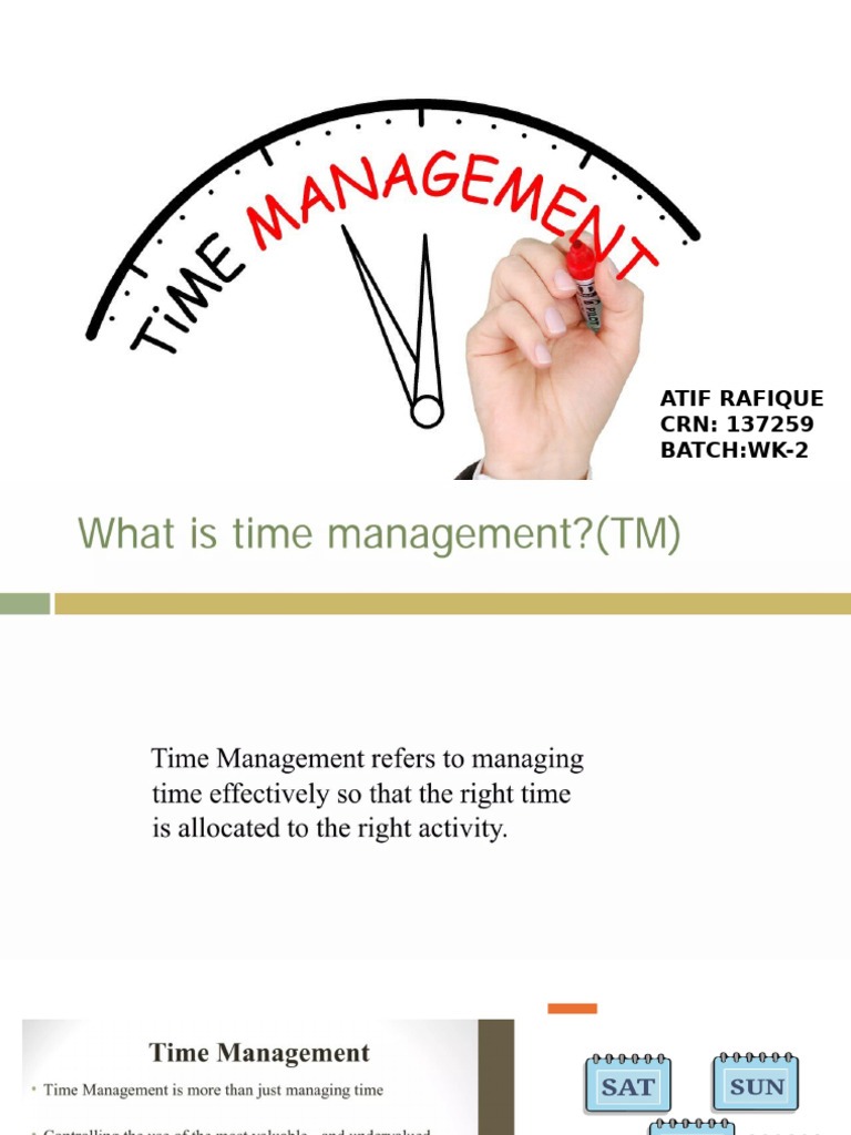 Time Management Strategies Explained | PDF