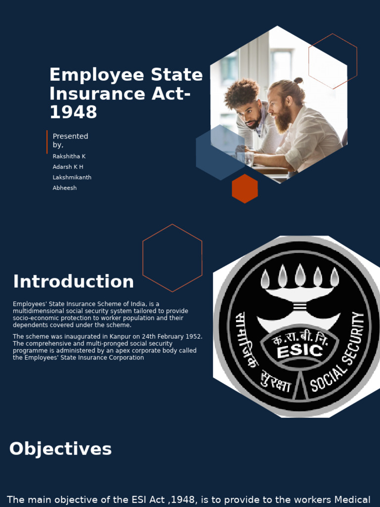 Esi Act 1948 Pdf Employment Welfare