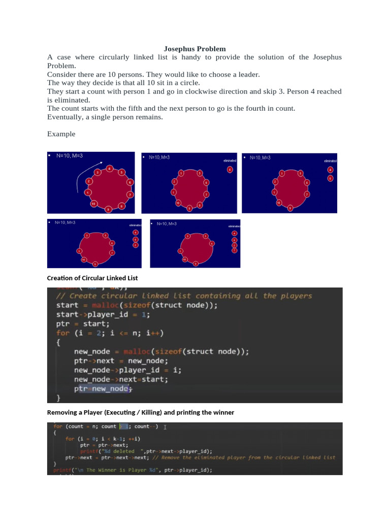 Josephus Problem | PDF