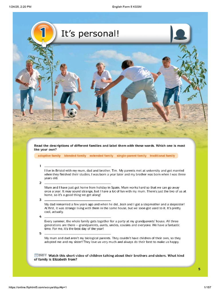 English Form 5 KSSM | PDF