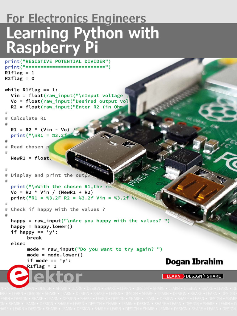 Ibrahim D. Learning Python With Raspberry Pi For..engineers 2019 | PDF | Hdmi | Usb
