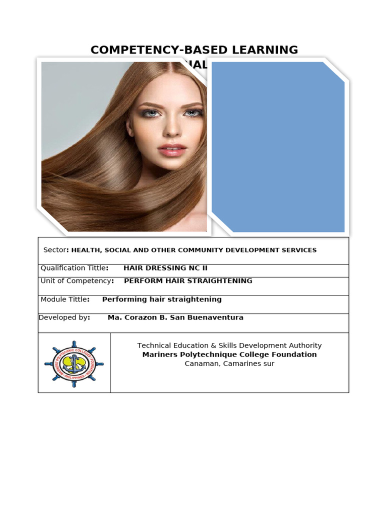 Perform Hair Straightening | PDF | Hair | Human Appearance