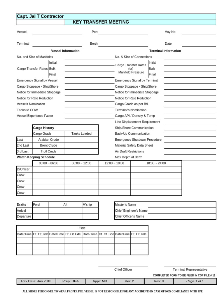 4_-_KEY_TRANSFER_MEETING | PDF | Ships | Freight Transport