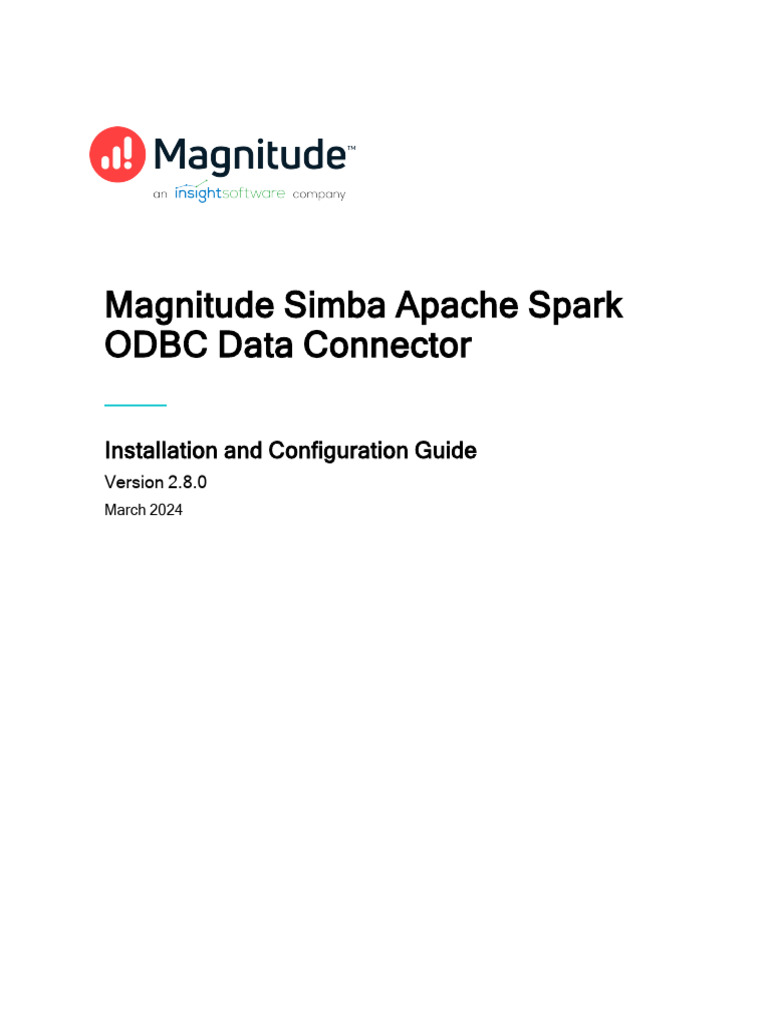 Simba Apache Spark ODBC Connector Install and Configuration Guide | PDF ...