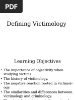 Theories of Victimology | PDF | Crimes | Crime & Violence