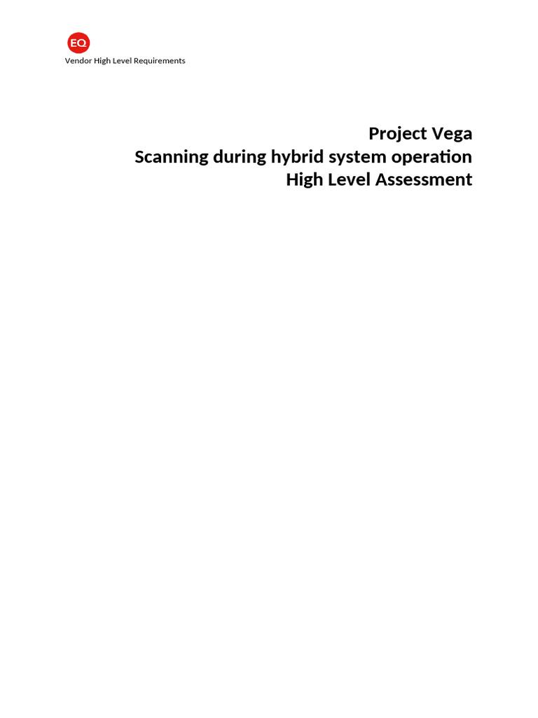 Scanning during hybrid system operation_HL requirements (v 1 0) | PDF ...