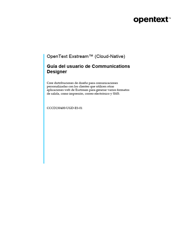 ExstreamCN_23.4_Manual_CommunicationsDesigner_es | PDF | Red mundial ...