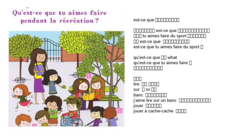 Qu'est-Ce Que Tu Aimes Faire | PDF