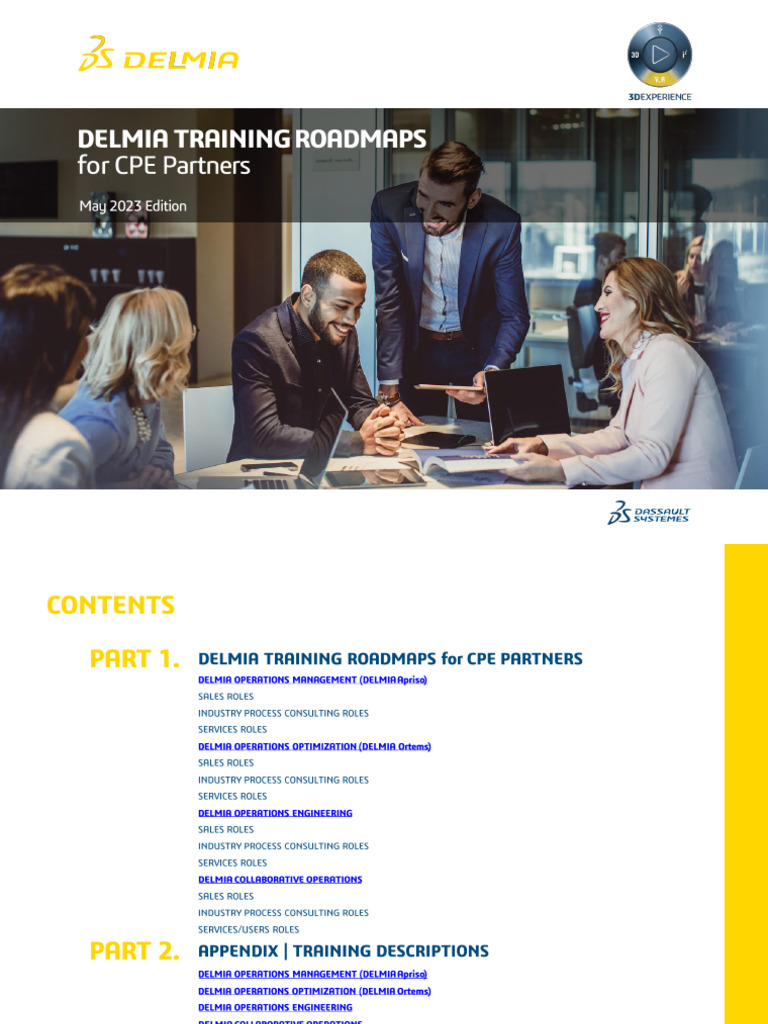 DELMIA Training Catalog and Roadmaps - CPE Partners - May2023 | PDF