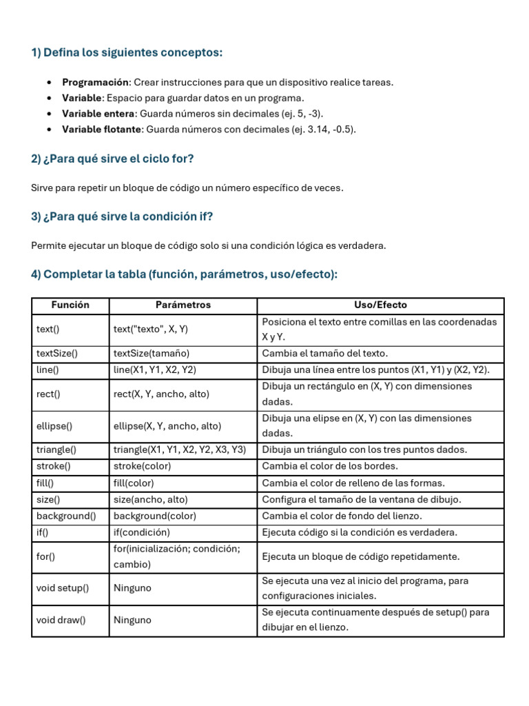 1) Defina Los Siguientes Conceptos | PDF | Arduino | Sensor