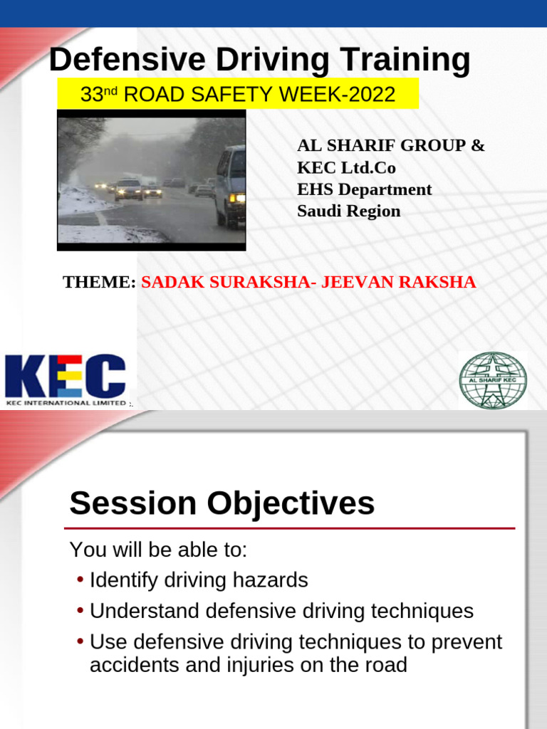 Defensive Driving 14-1-2021 | PDF | Traffic Collision | Driving