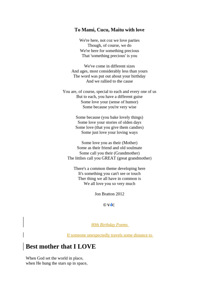 Celebrating Our Beloved Matriarch | PDF