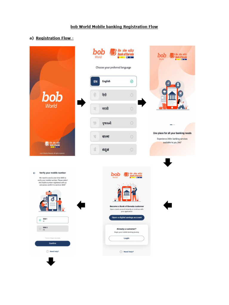 How To Register BOB WORLD | PDF