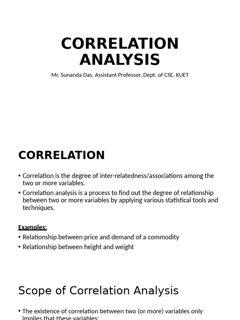 Correlation Analysis | PDF | Probability Theory | Statistical Analysis