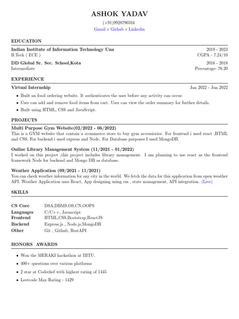 Ashok Resume.... (1) | PDF