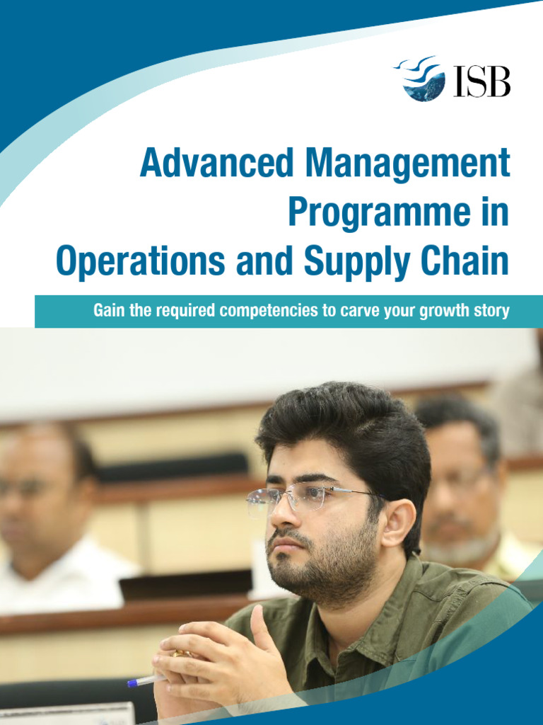 Isb Ampos Brochure b3 | PDF | Supply Chain | Supply Chain Management
