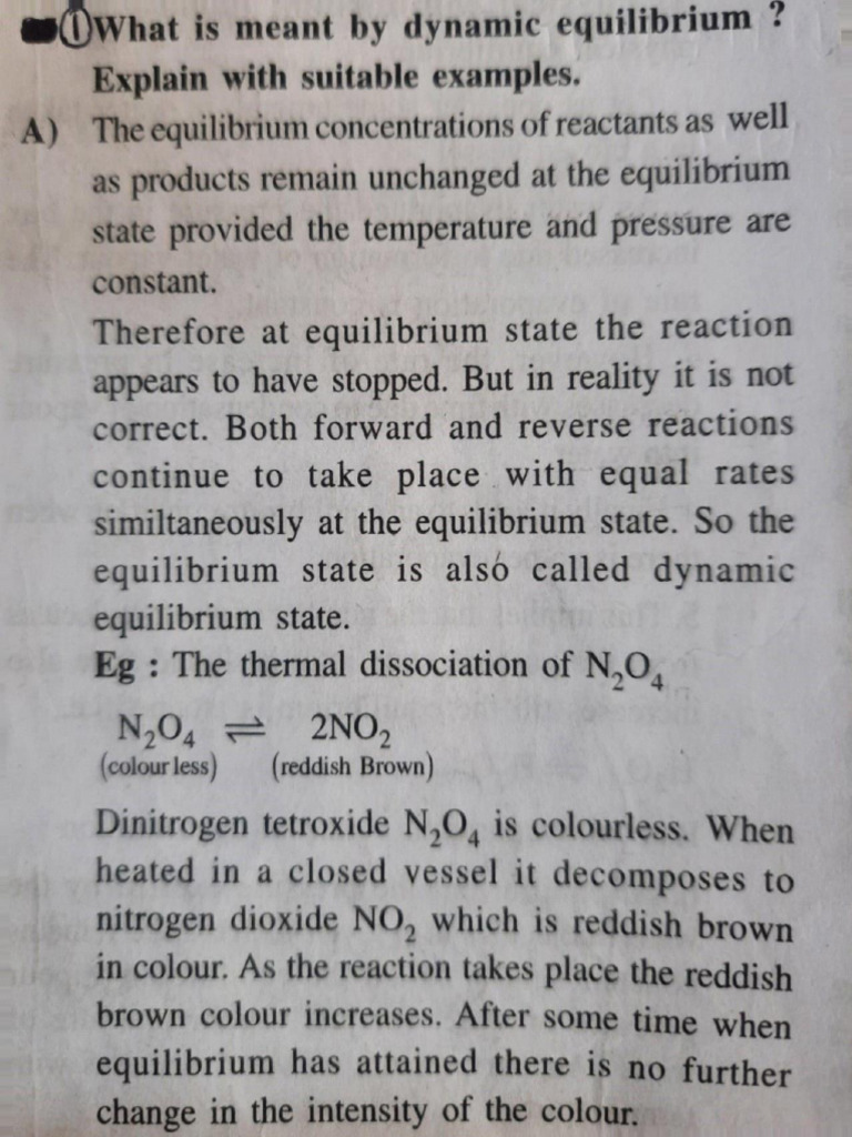 Chemical Equilibrium Q/s | PDF | Chemical Equilibrium | Analytical Chemistry