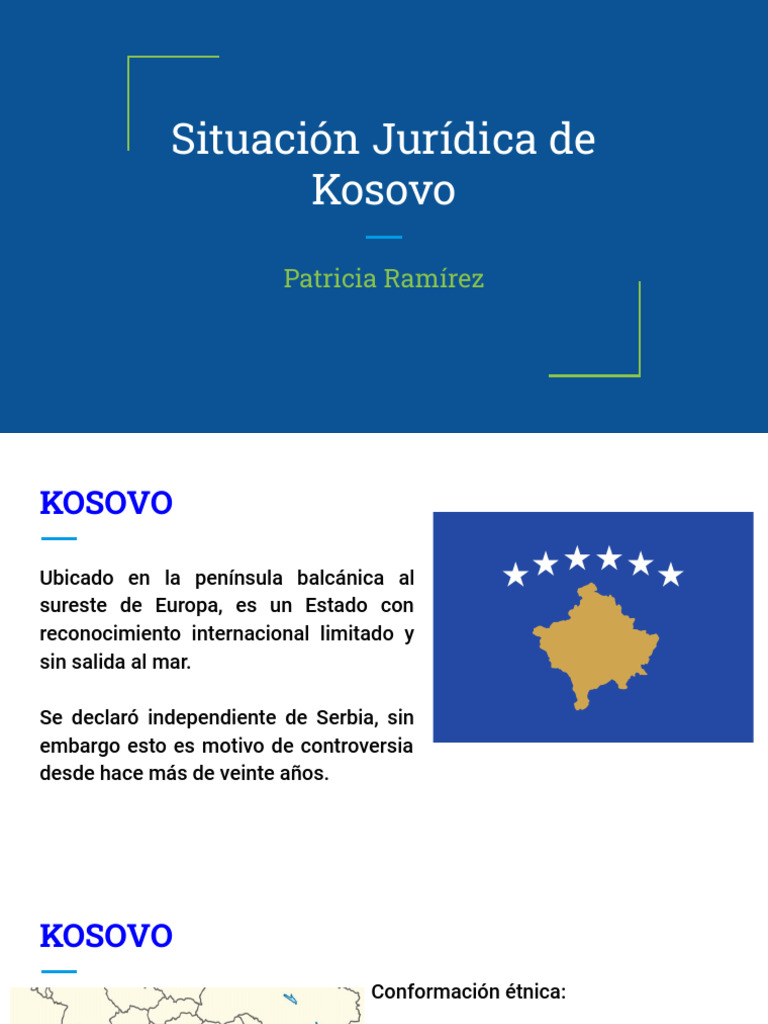 Situación Jurídica de Kosovo | PDF | Kosovo | Serbia