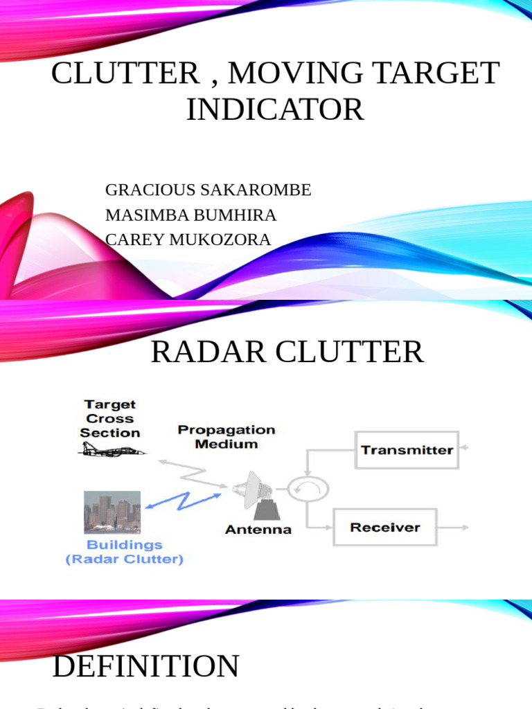 Clutter, Moving Target Indicator | PDF | Radar | Doppler Effect