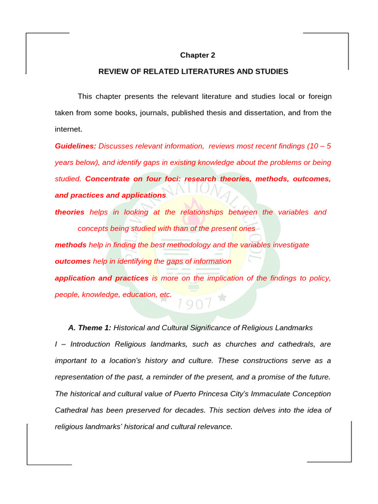 Literature Review on Religious Landmarks | PDF | Concept | Information