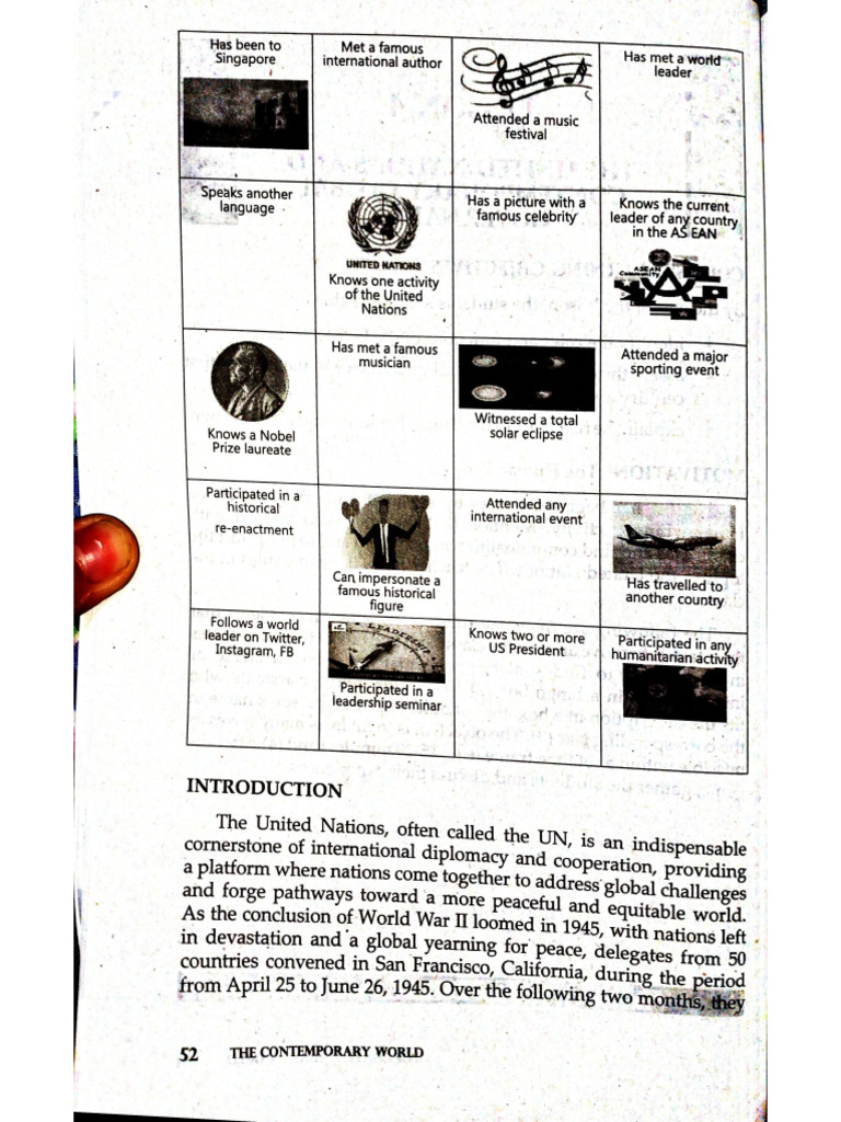 Contemporary World | PDF