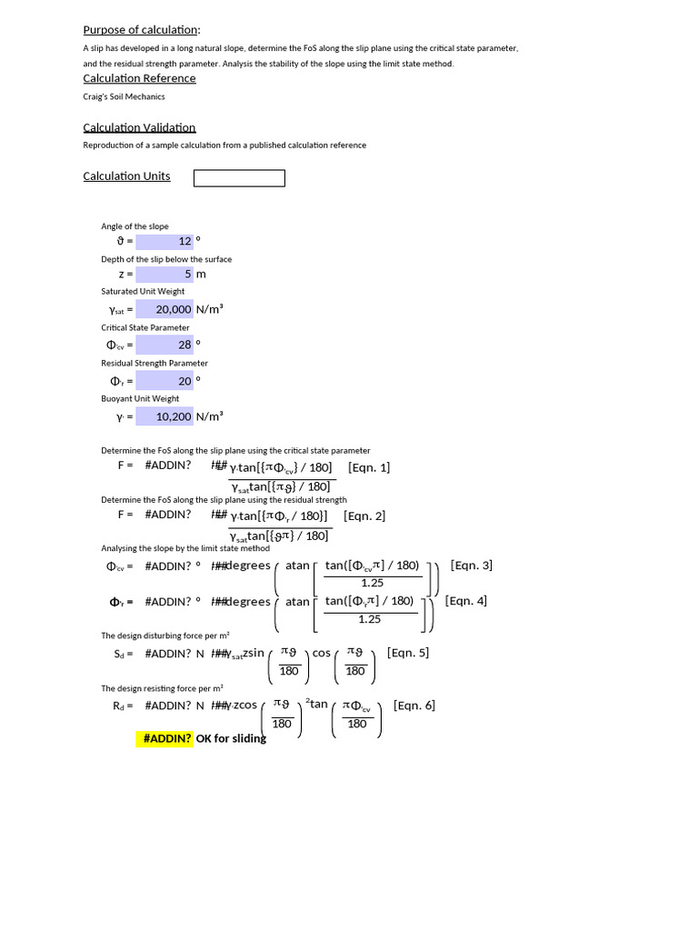 Analysis of A Slip On A Long Natural Slope | PDF | Force | Classical Mechanics
