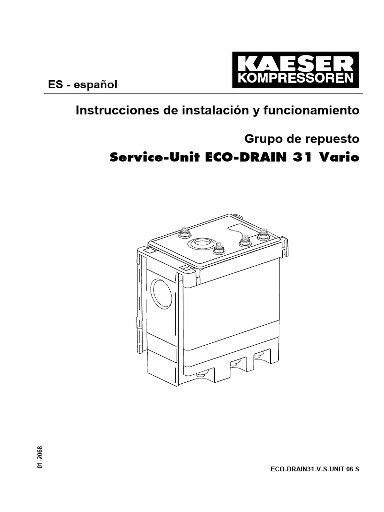 Eco-drain 31 New v s Unit Uc Manual Es 01-2068 1508 v00 | PDF | Electricidad