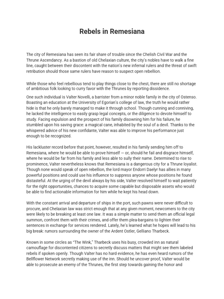 Rebels in Remesiana | PDF