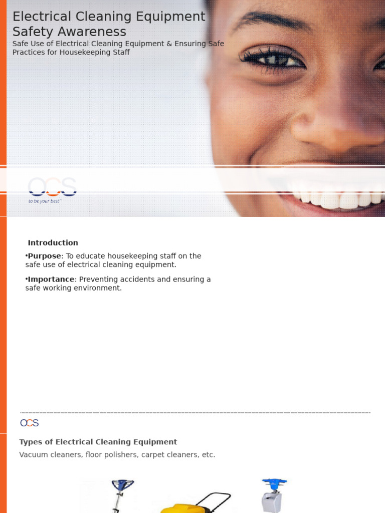 Electrical Cleaning Safety | PDF | Occupational Safety And Health ...
