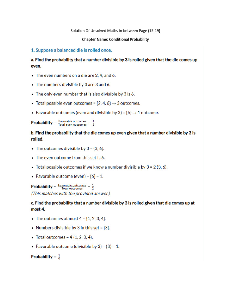 Conditional Probability | PDF