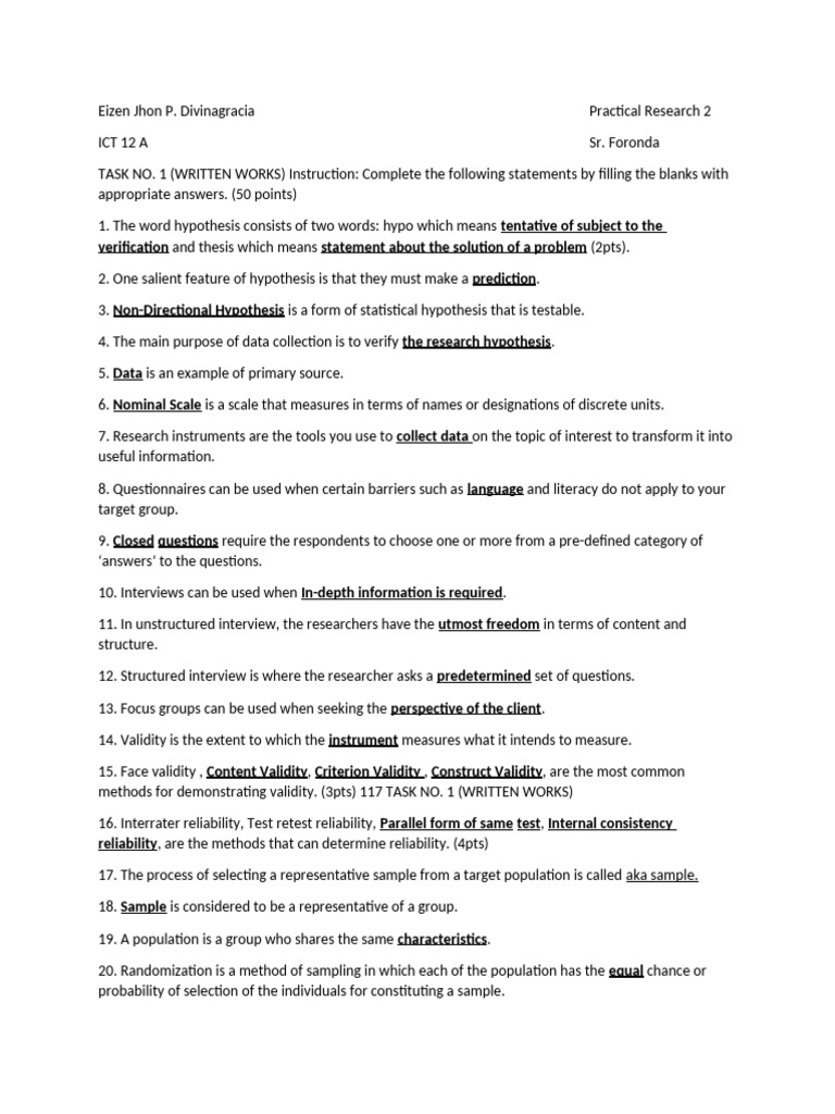 Pr-2-Eizen Divinagracia - T1-T2-T3 | PDF | Sampling (Statistics) | Validity (Statistics)