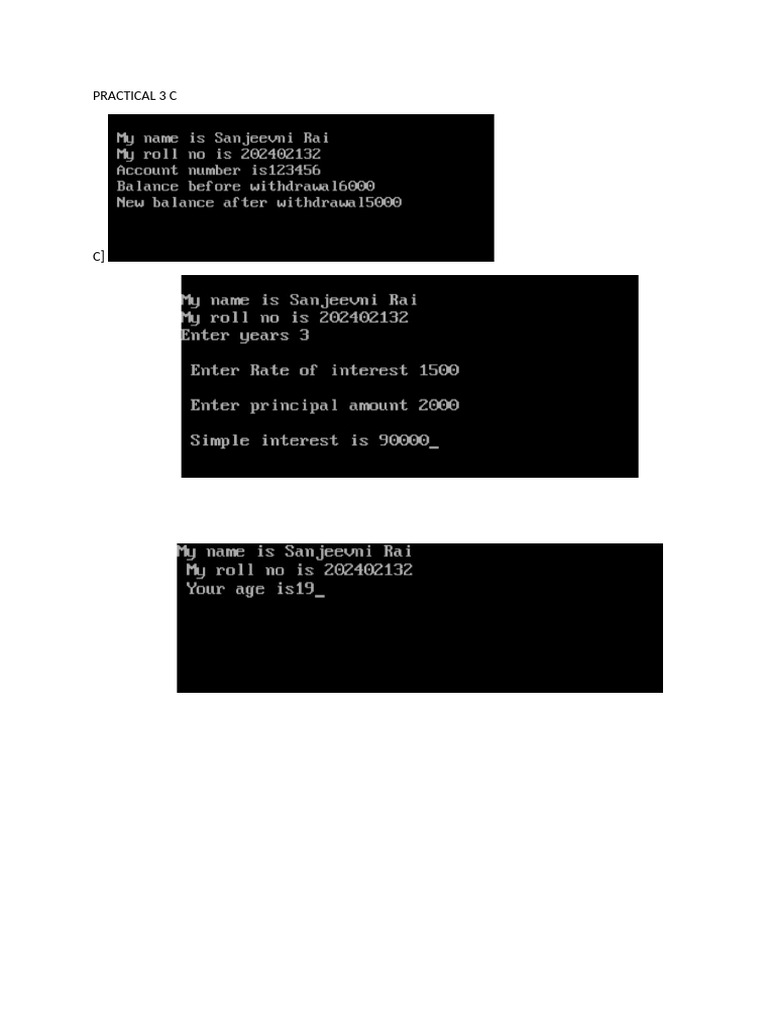 Practical 3 132 | PDF