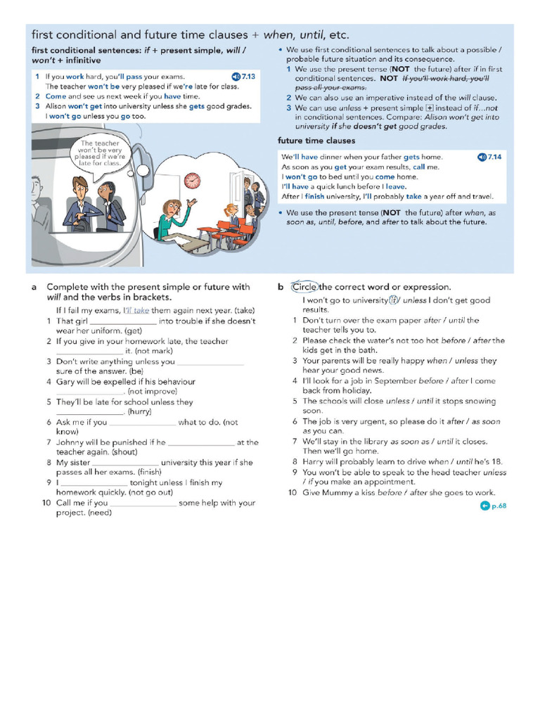 03 - First Conditional & Future Time Clauses | PDF