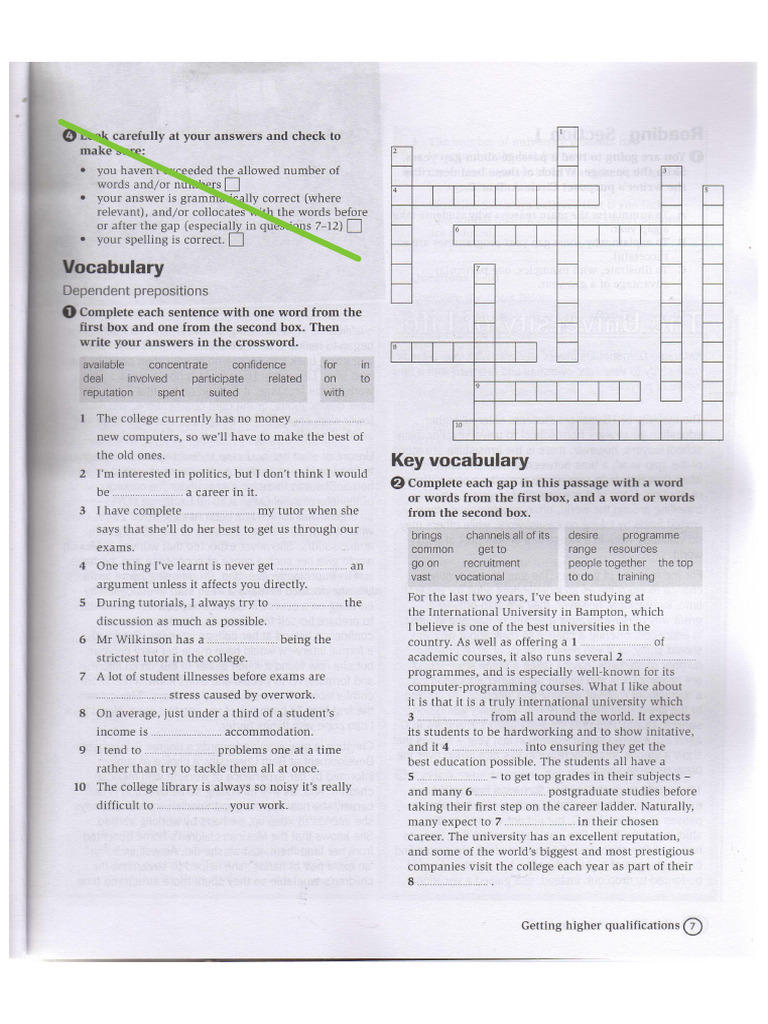 Vocabulary Reading Practice | PDF