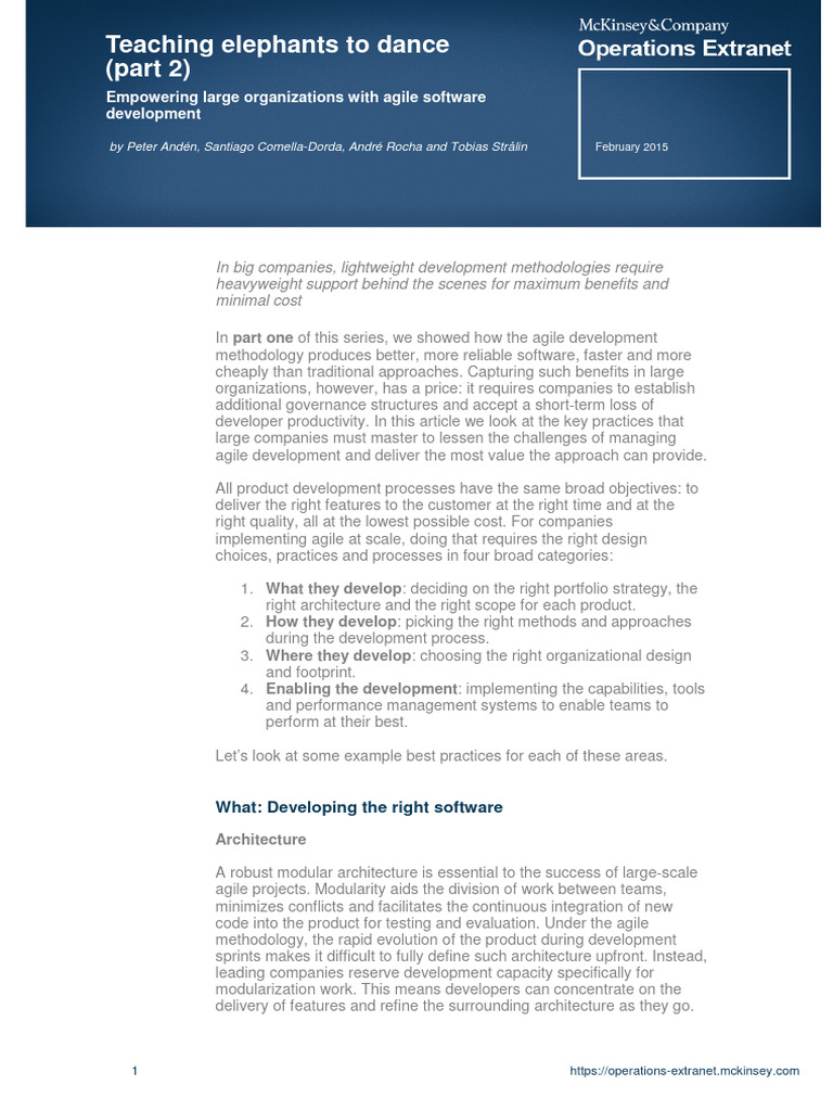 Agile Development in Large Firms | PDF | Agile Software Development ...