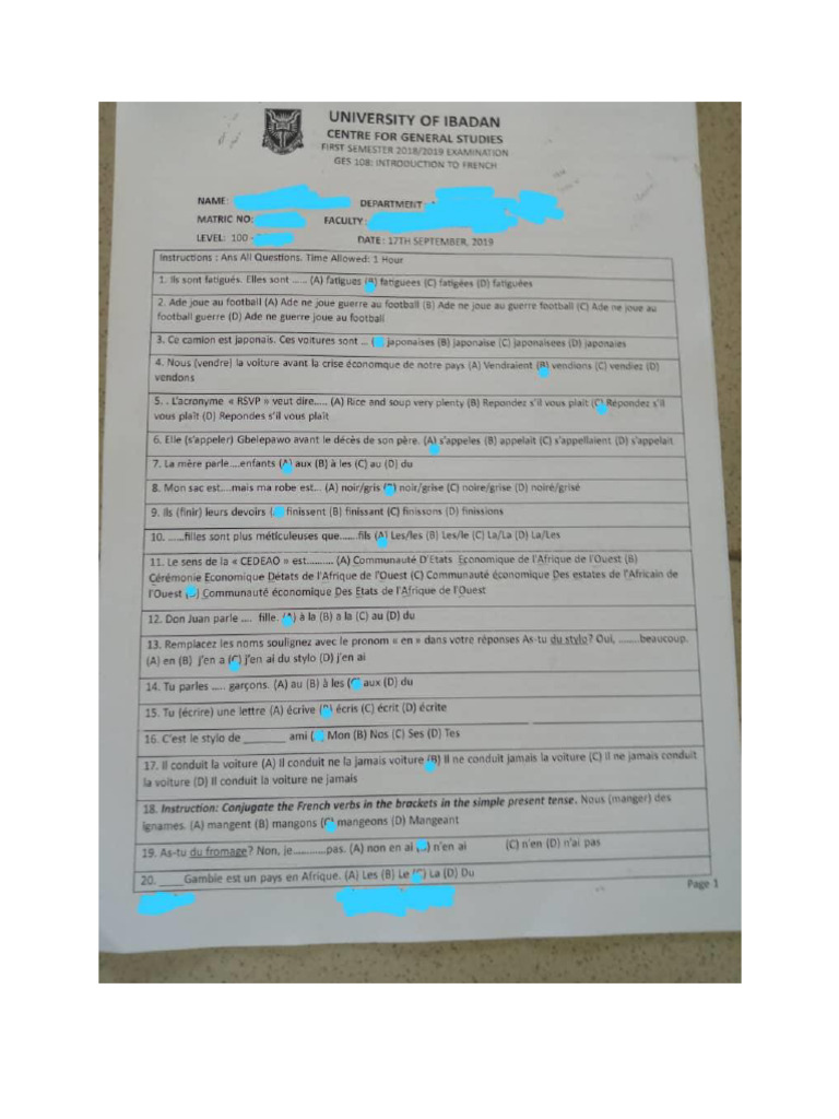 GES 108 EXAM PaQ | PDF