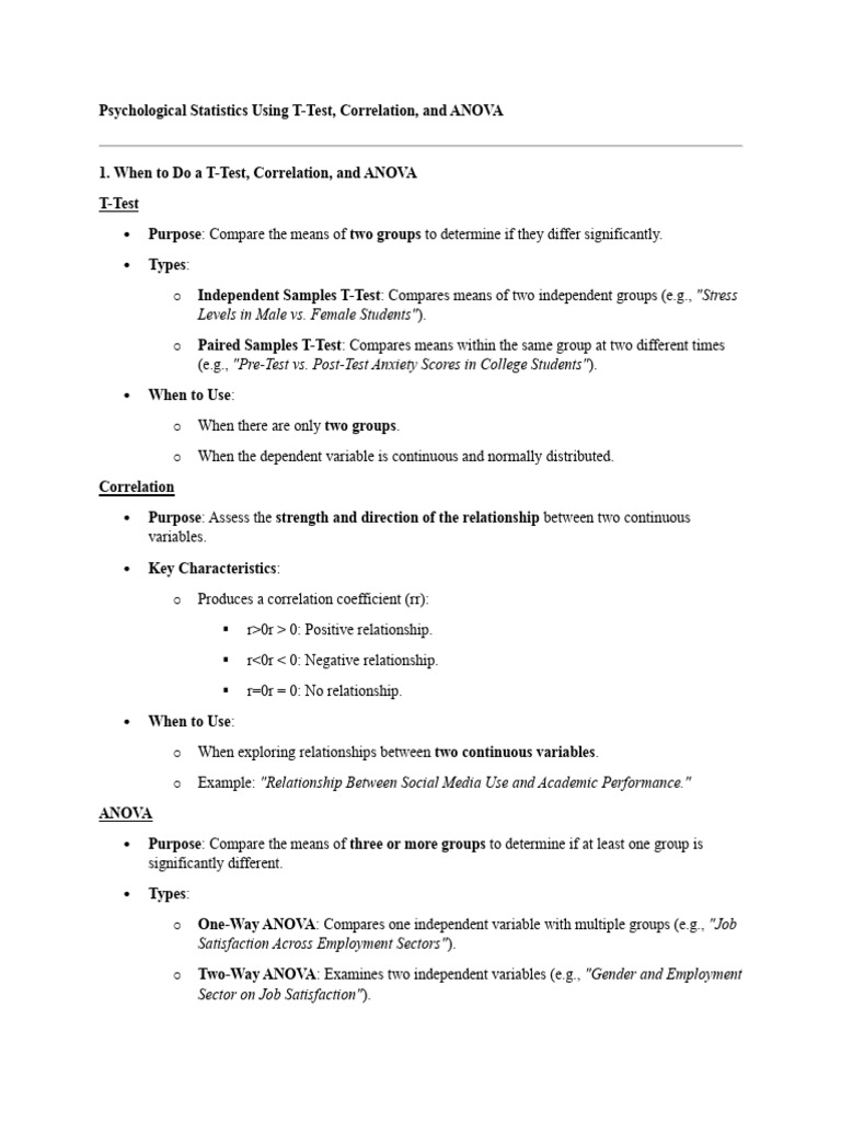 Statistical Methods in Psychology | PDF | Student's T Test ...