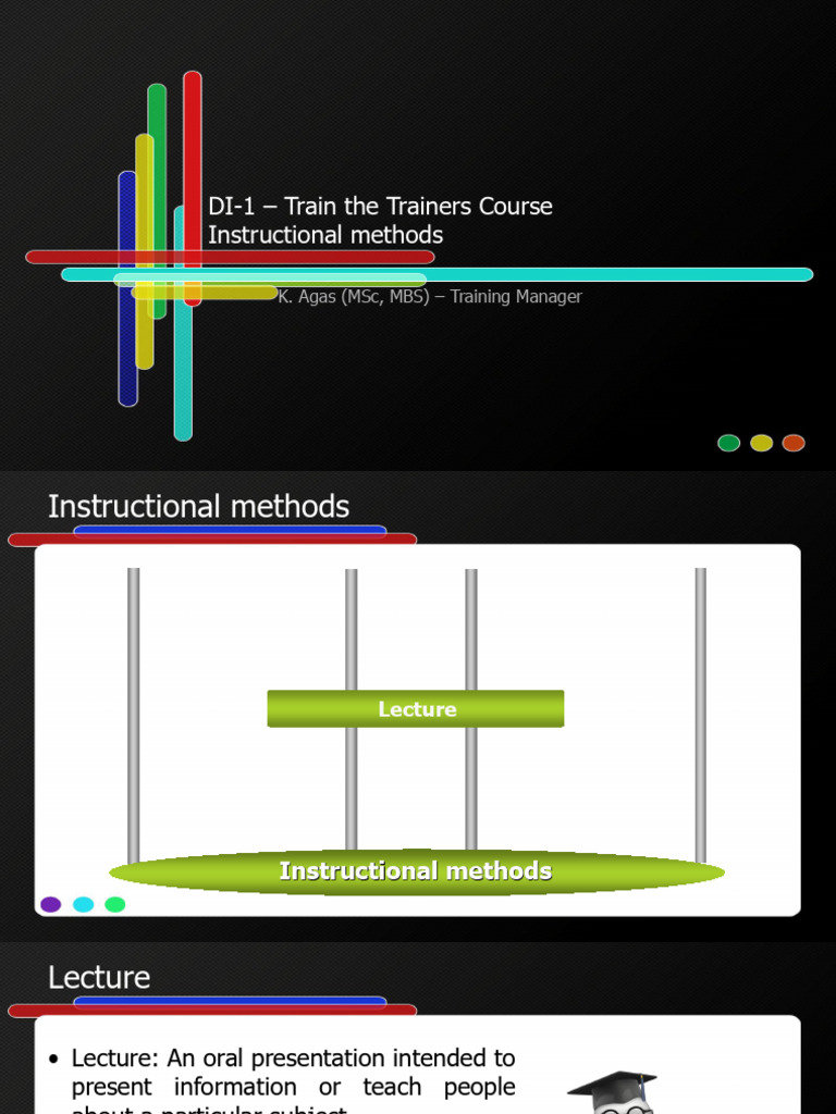 3 - Instructional Methods | PDF | Lecture | Simulation