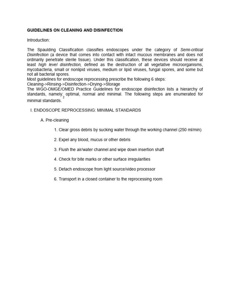 Guidelines On Cleaning and Disinfection From-PSDE-Website | PDF ...