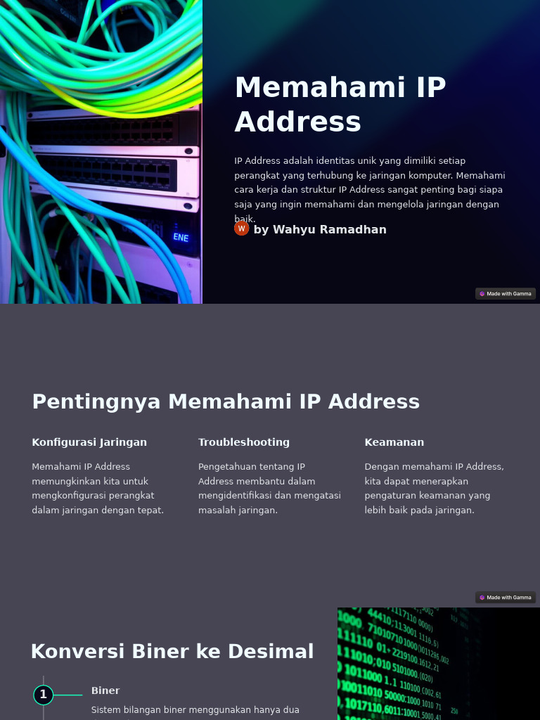 Struktur dan Identitas IP Address | PDF