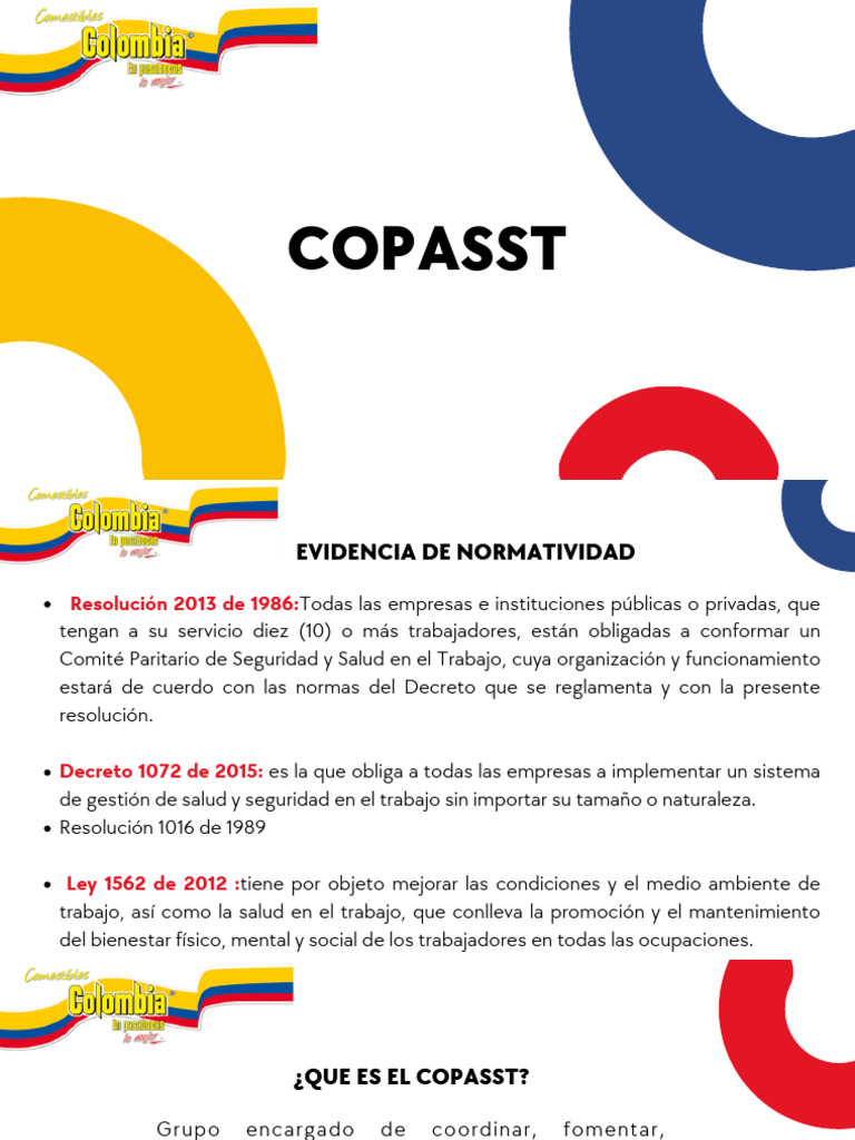 Presentación Del Copasst | PDF | Valores