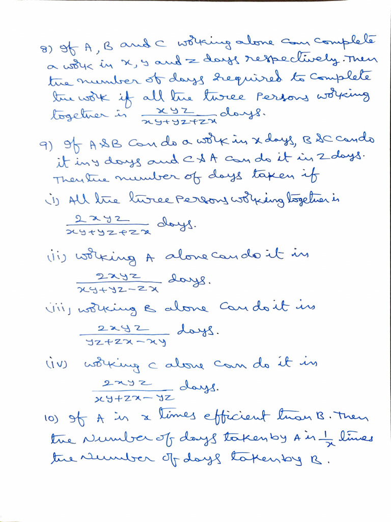 Time and Work Concepts and Problems 2 | PDF