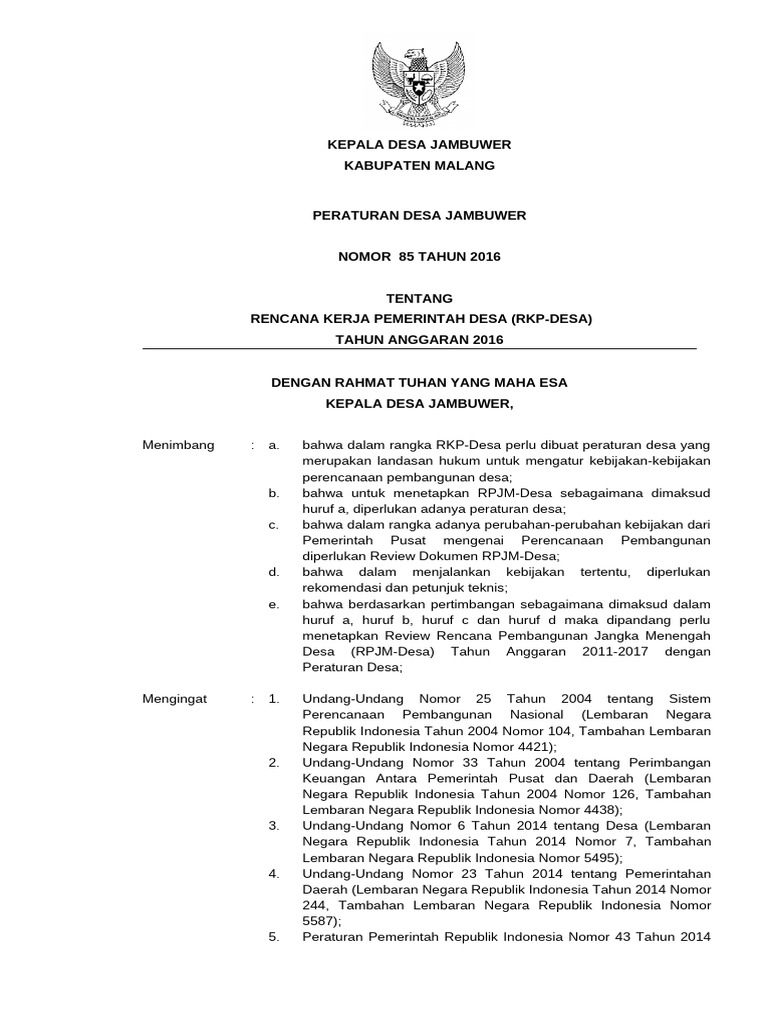 3.1. CONTOH PERDES YANG BENAR | PDF