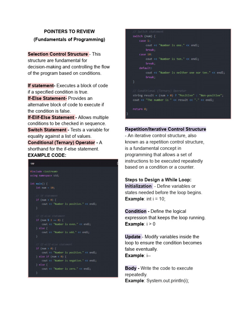 Funprog Finals Reviewer | PDF | Control Flow | Computing