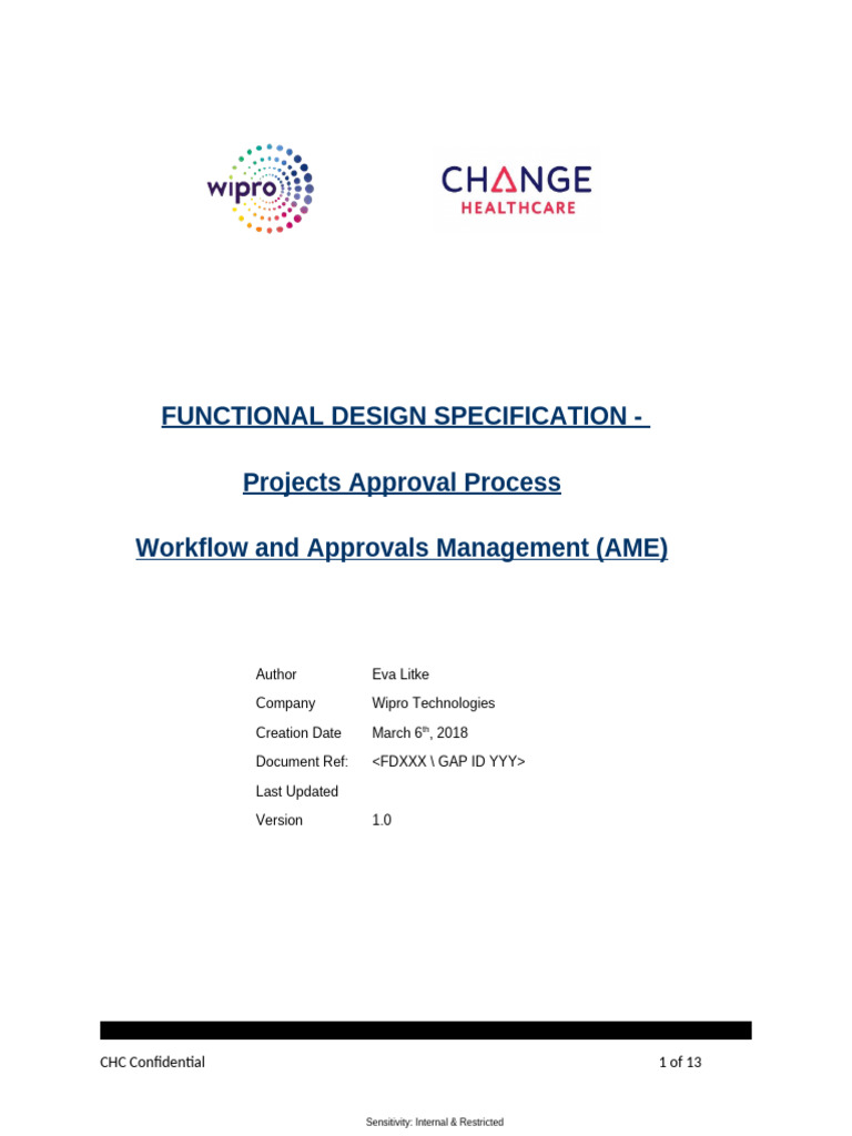 Workflow Approval Process Design Document | PDF | Specification ...