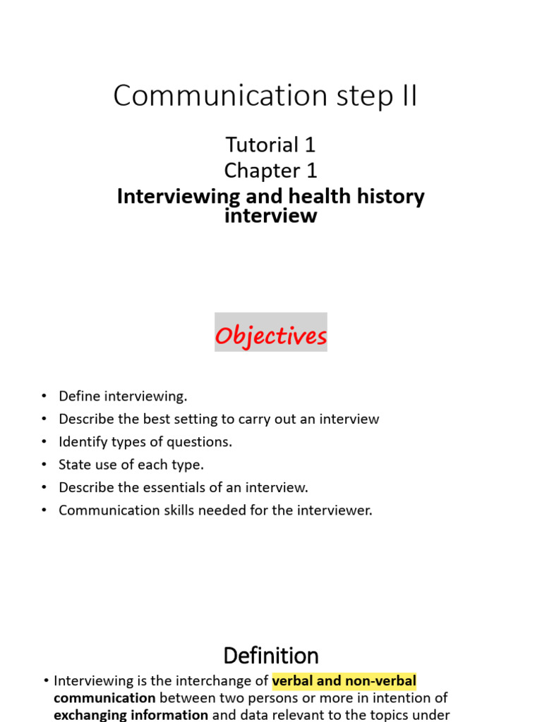 Communication Step II Tutorial 1 | PDF | Nonverbal Communication | Empathy
