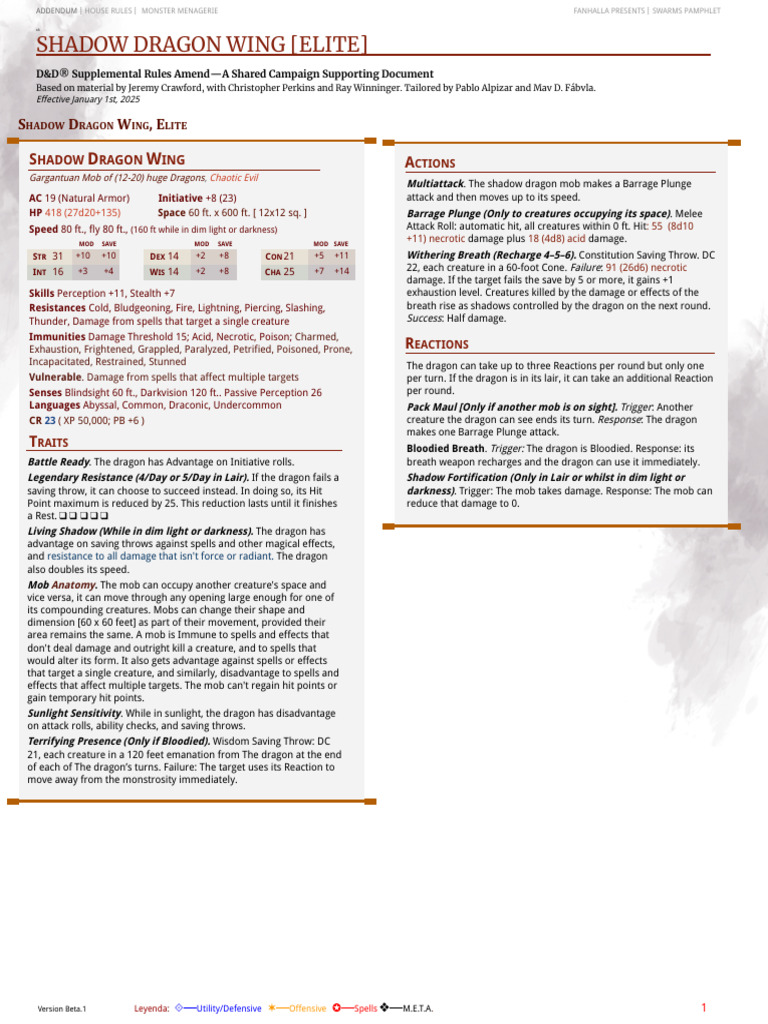 Shadow (Dragon) Wing 23 | PDF | Gaming | Dragon