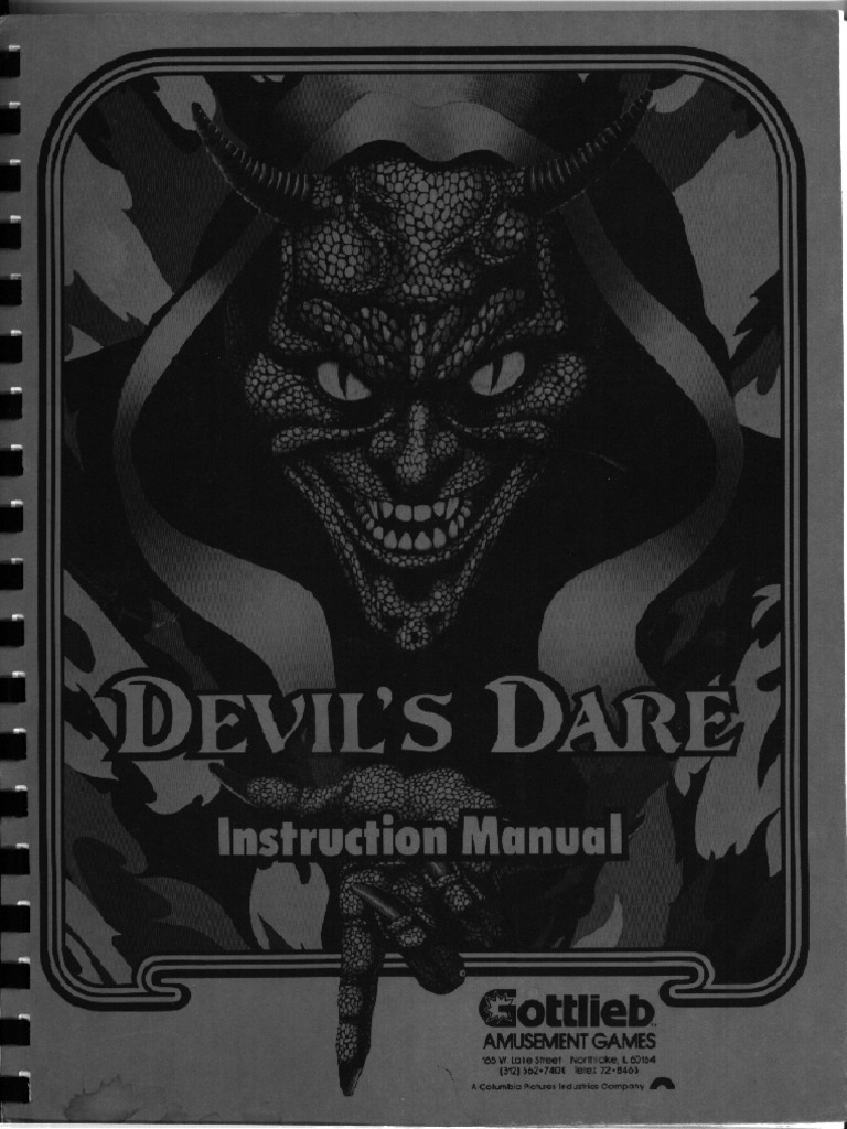 Devil's Dare (Gottlieb) (1982) Manual1 | PDF
