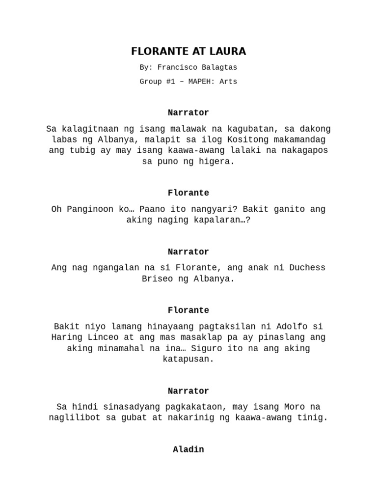Florante at Laura | PDF